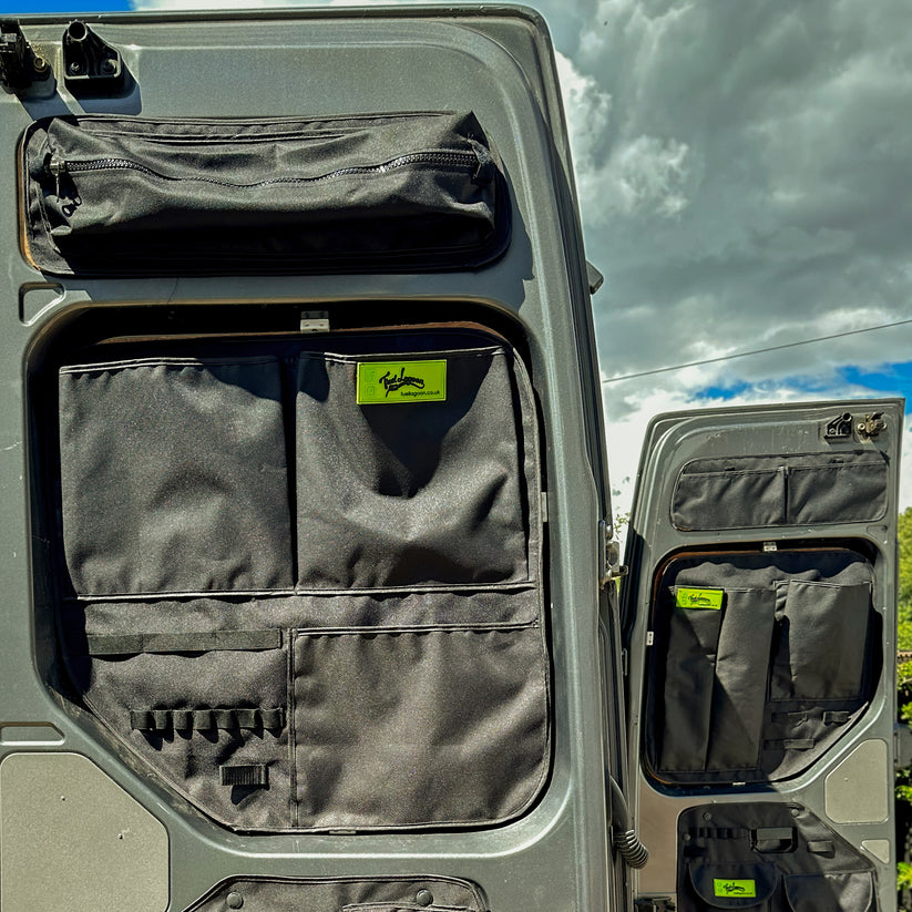 VW Crafter 2017+ Barn Door Storage Organiser – Fuel Lagoon