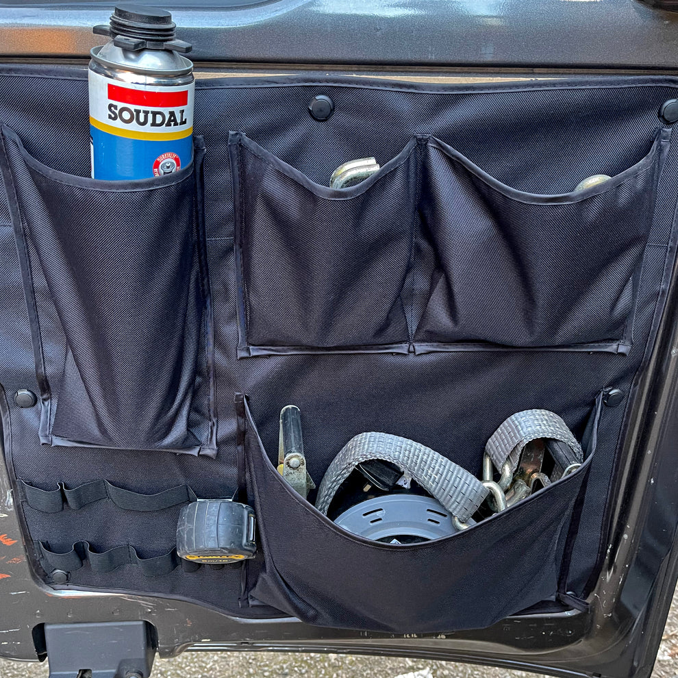 Transit Custom Barn Door Storage Pocket Organiser – Fuel Lagoon